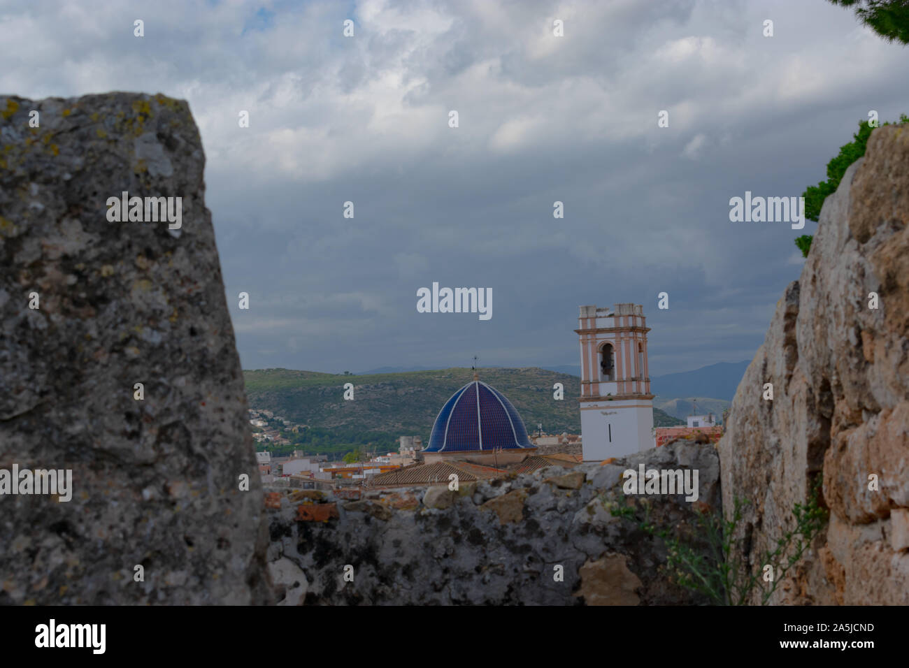 Denia Castle is an icon of the city and must visit Stock Photo - Alamy