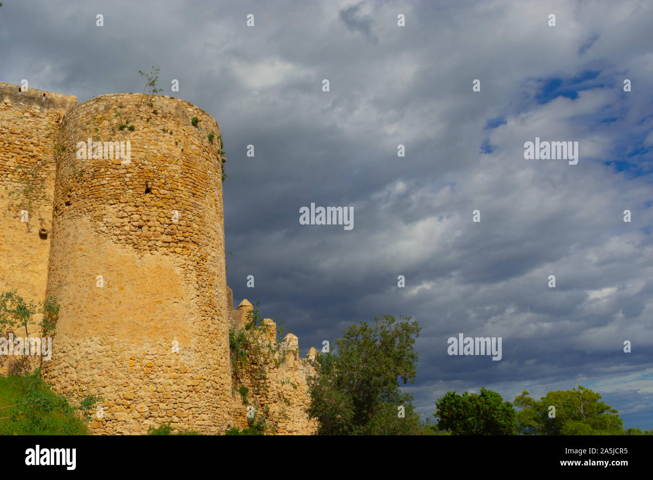 Denia Castle is an icon of the city and must visit Stock Photo - Alamy
