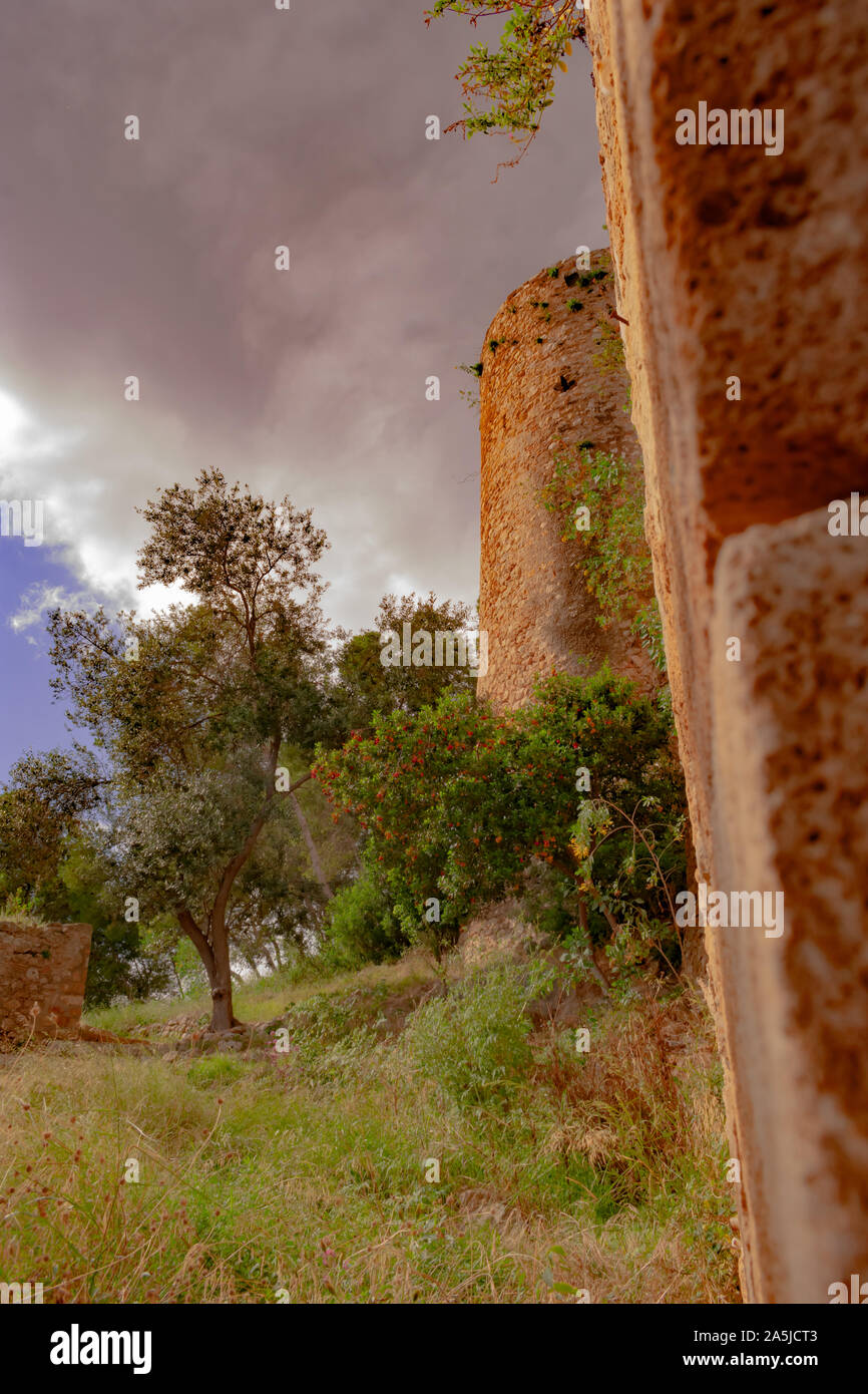 Denia Castle is an icon of the city and must visit Stock Photo - Alamy