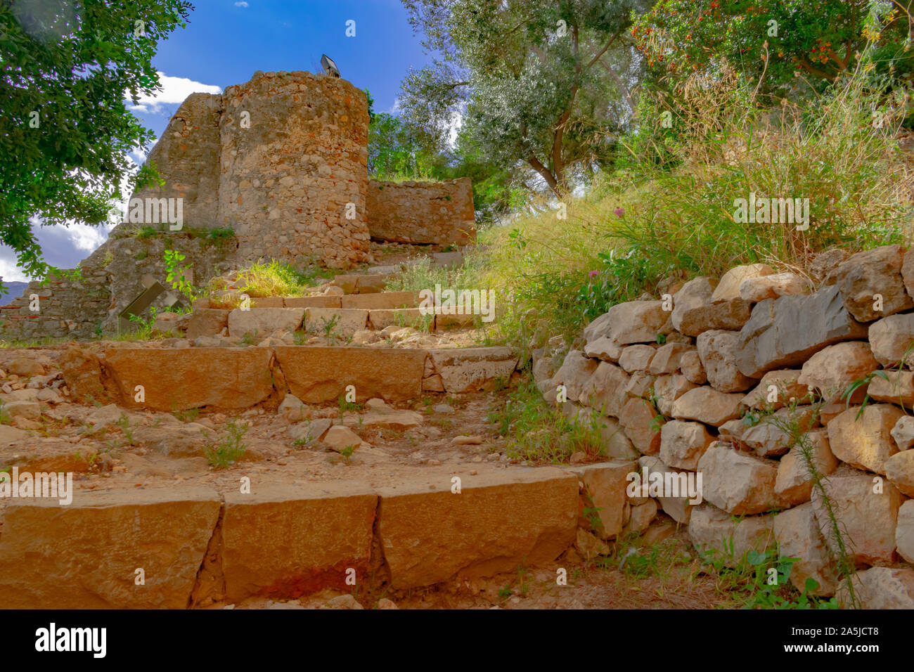 Denia Castle is an icon of the city and must visit Stock Photo - Alamy
