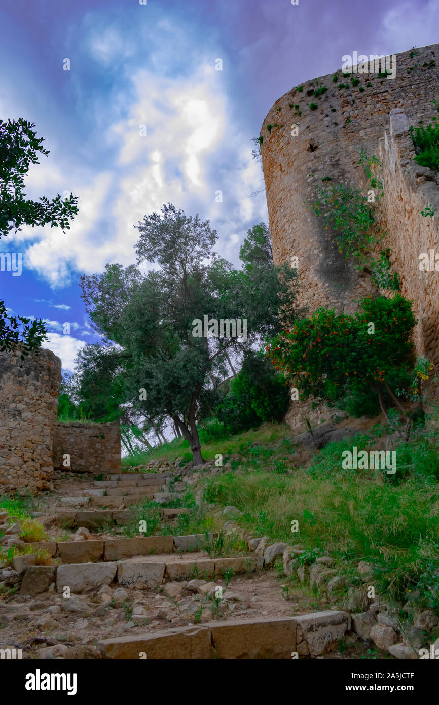 Denia Castle is an icon of the city and must visit Stock Photo - Alamy