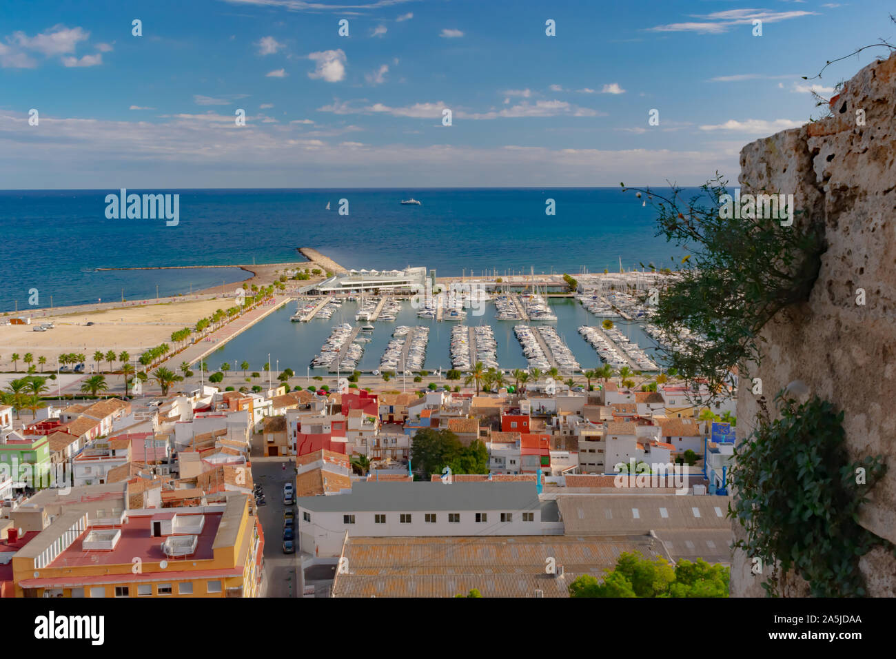 Denia port one of the most important in Spain Stock Photo - Alamy