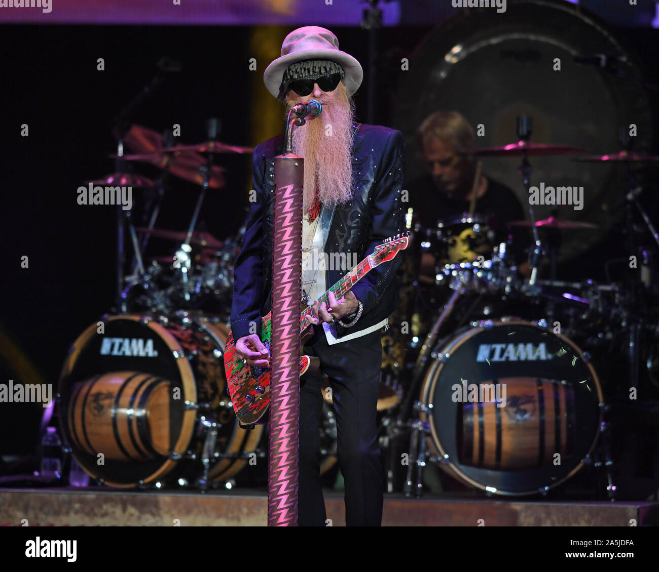 West Palm Beach, FL, USA. 20th Oct, 2019. ZZ Top perform during the ...