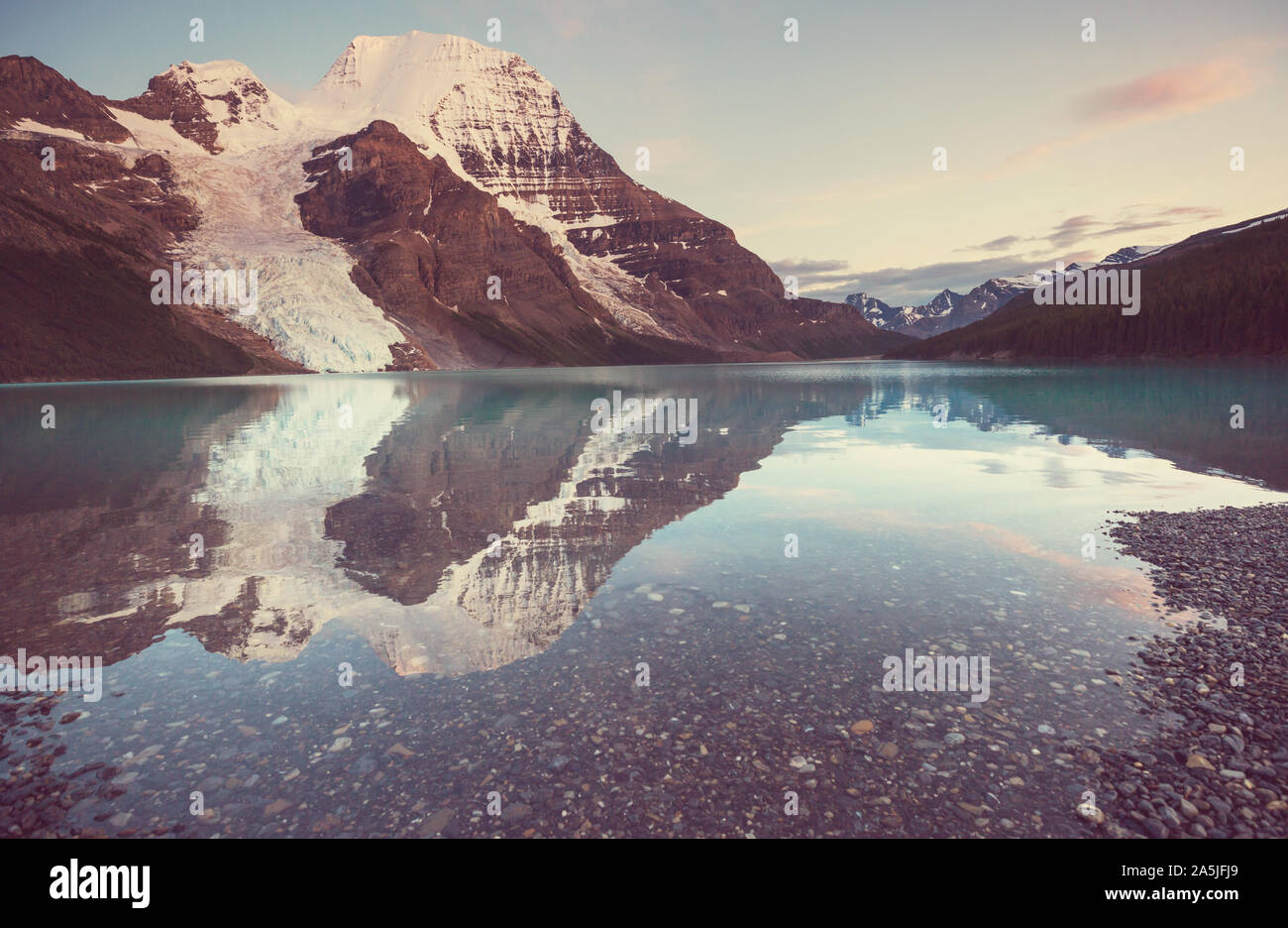 Beautiful Mount Robson in summer season, Canada Stock Photo - Alamy