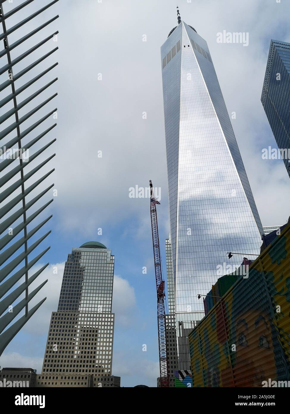 New York, USA. 11th Sep, 2019. The One World Trade Center and other ...