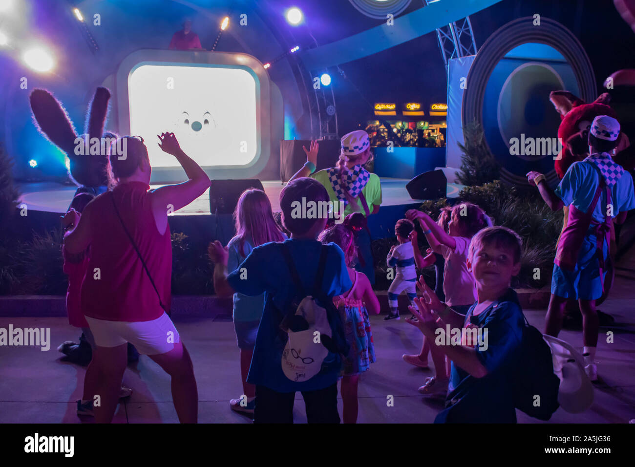 Orlando, Florida. October 10, 2019. Dance Party with Zootopia ...