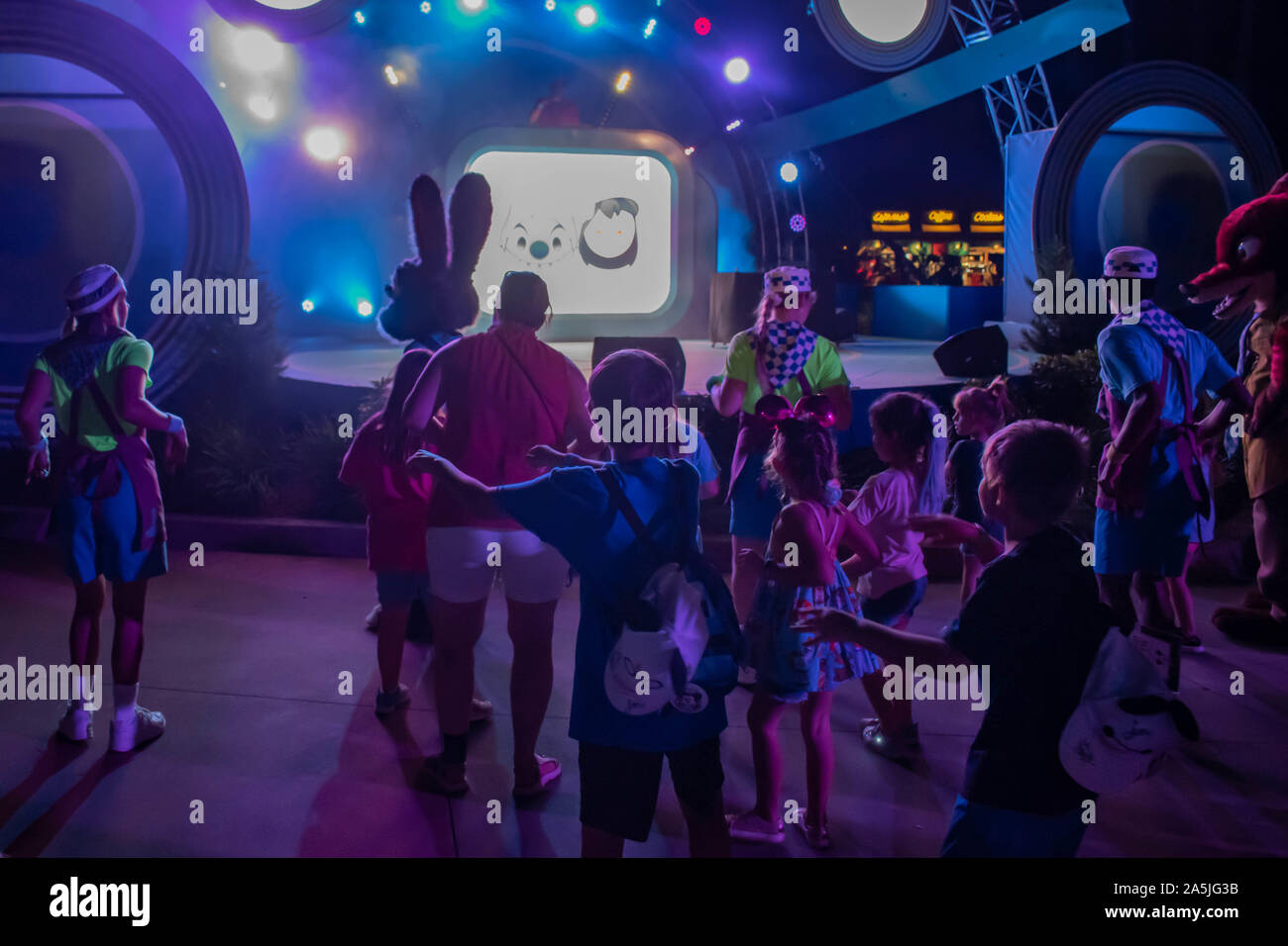 Orlando, Florida. October 10, 2019. Dance Party with Zootopia ...
