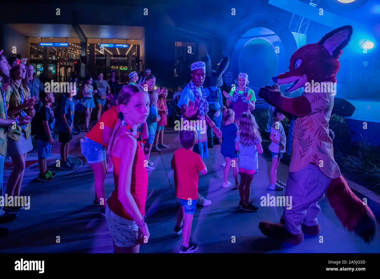 Orlando, Florida. October 10, 2019. Dance Party with Zootopia ...