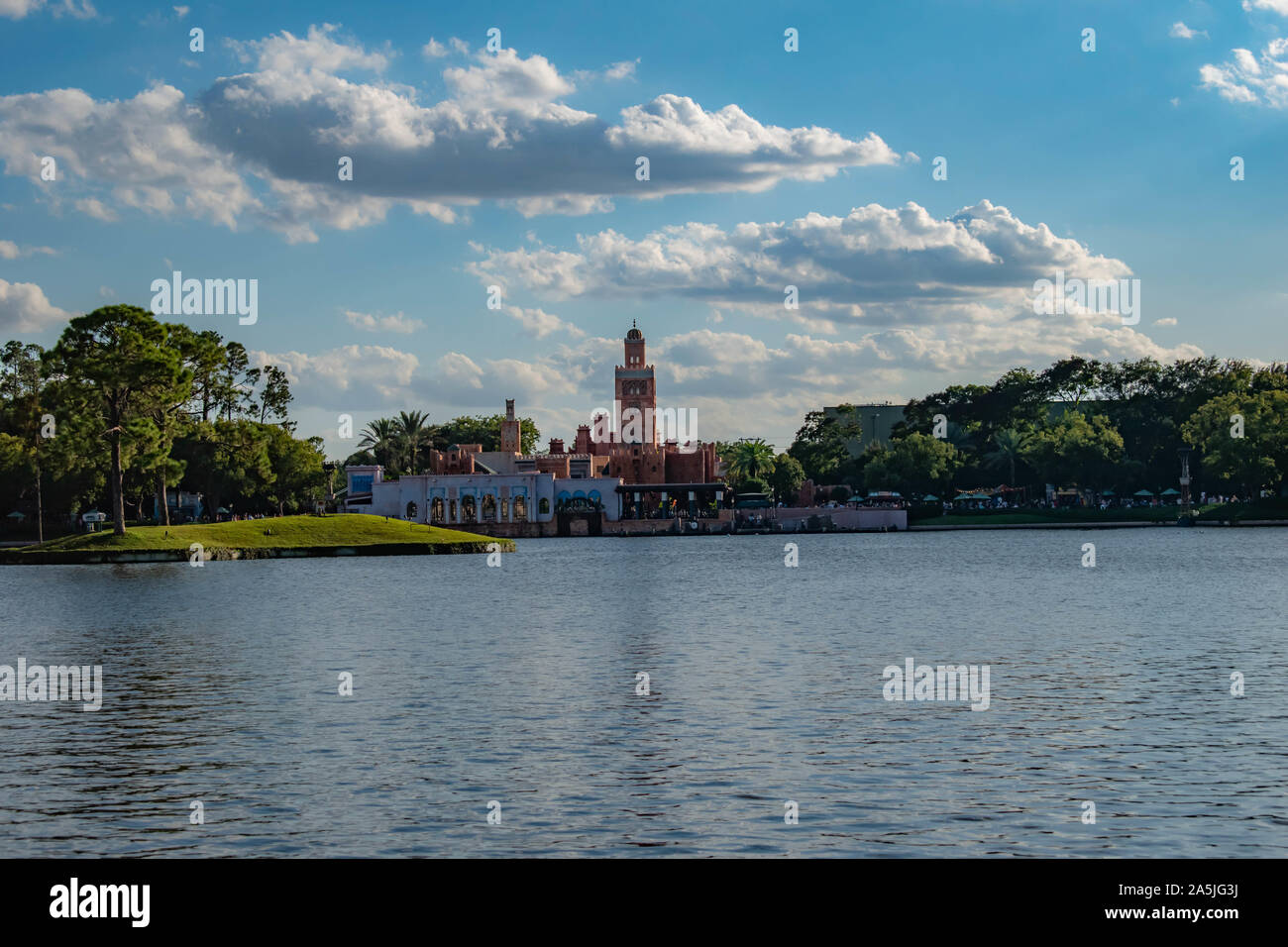 Orlando, Florida. October 10, 2019. Panoramic view of Morocco pavillion ...