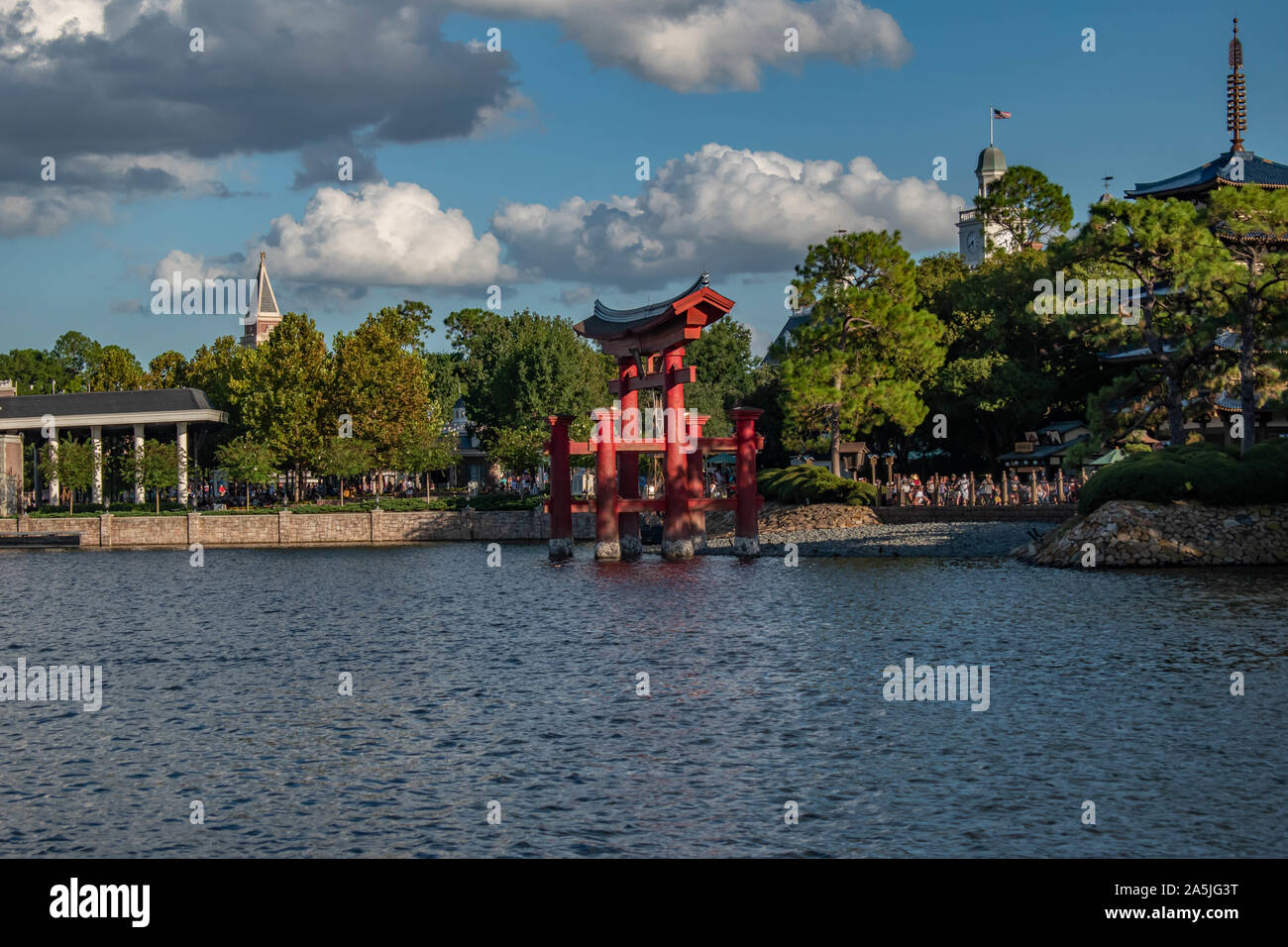 Orlando, Florida. October 10, 2019. Panoramic view of Japan pavillion ...