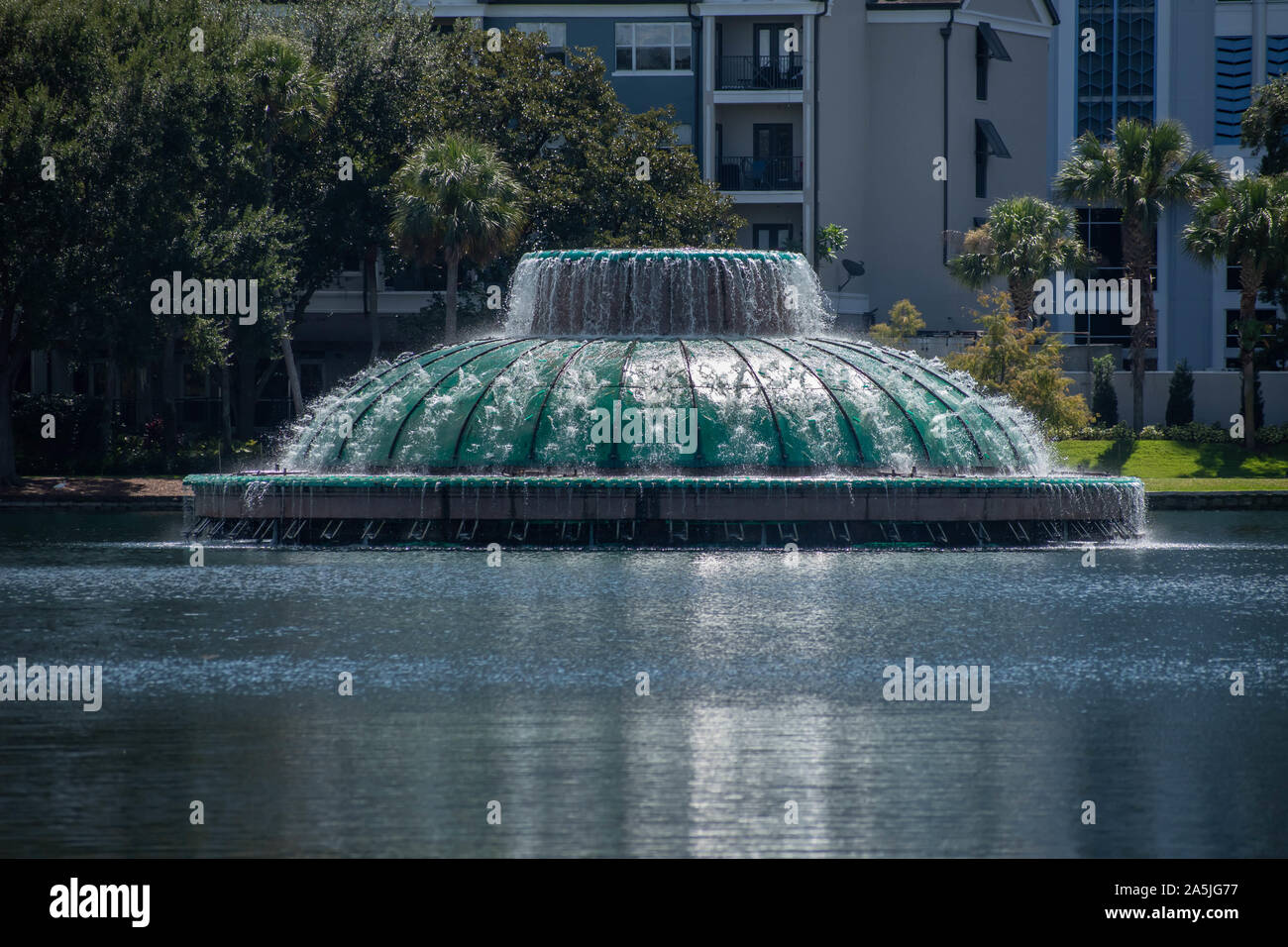 Orlando, Florida. October 12, 2019 Linton E. Allen Memorial Fountain on ...