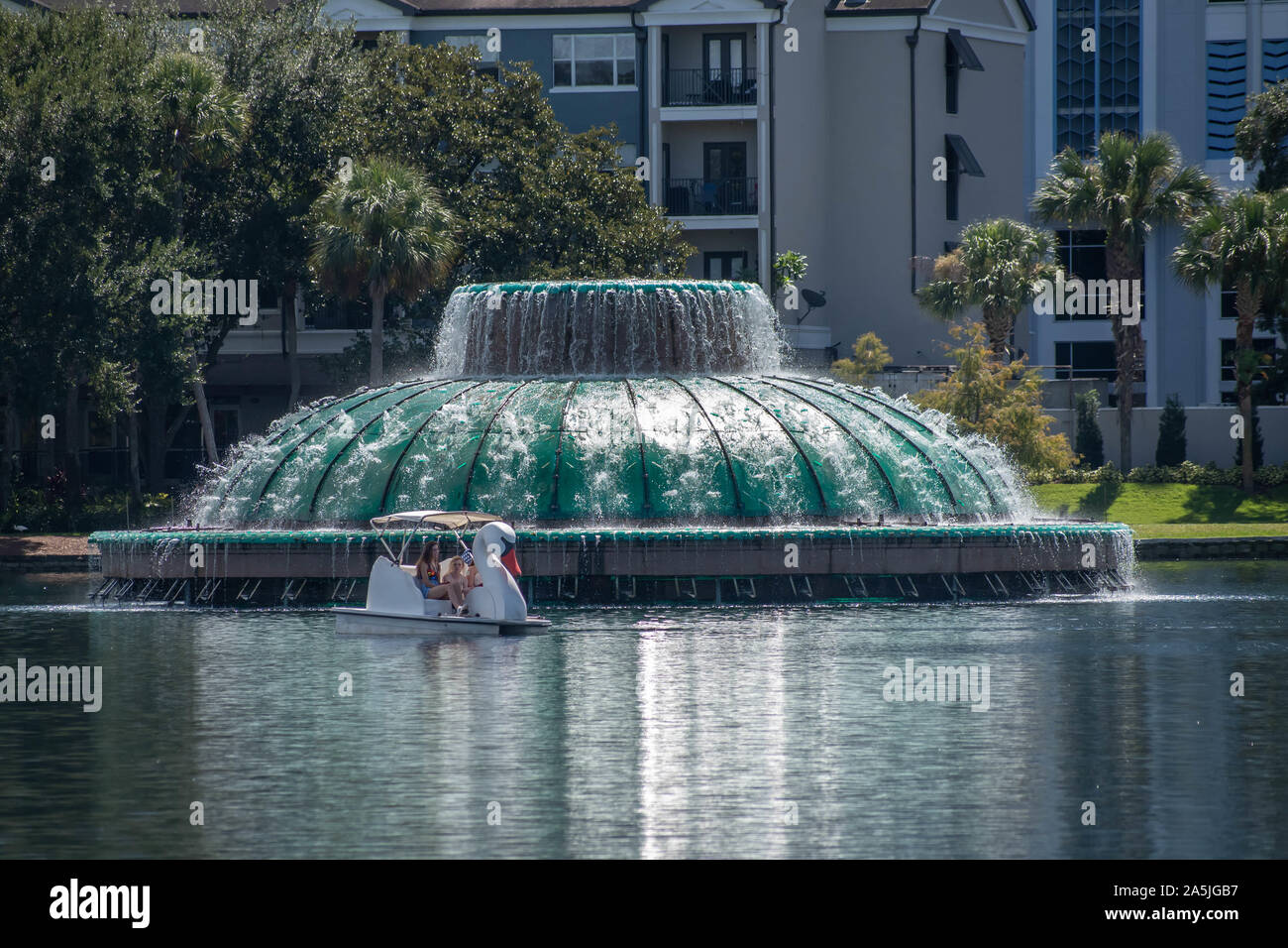 Orlando, Florida. October 12, 2019 Linton E. Allen Memorial Fountain on ...