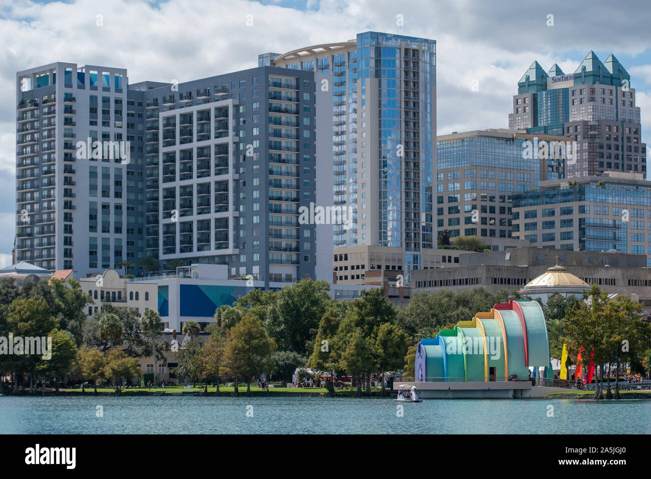 Orlando, Florida. October 12, 2019. Panoramic view of Walt Disney ...