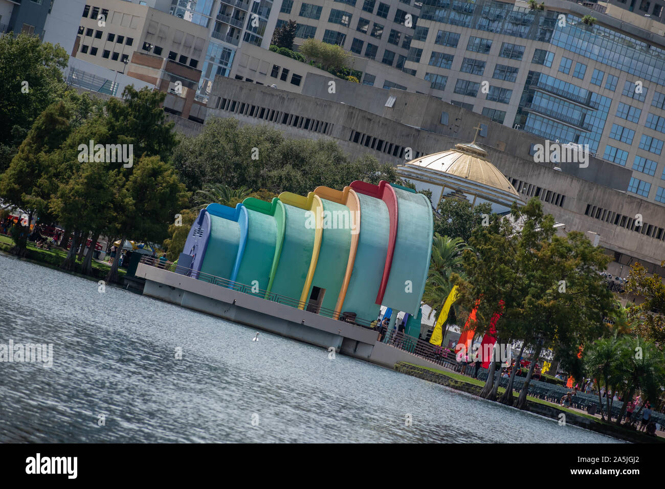 Orlando, Florida. October 12, 2019. Panoramic view of Walt Disney ...