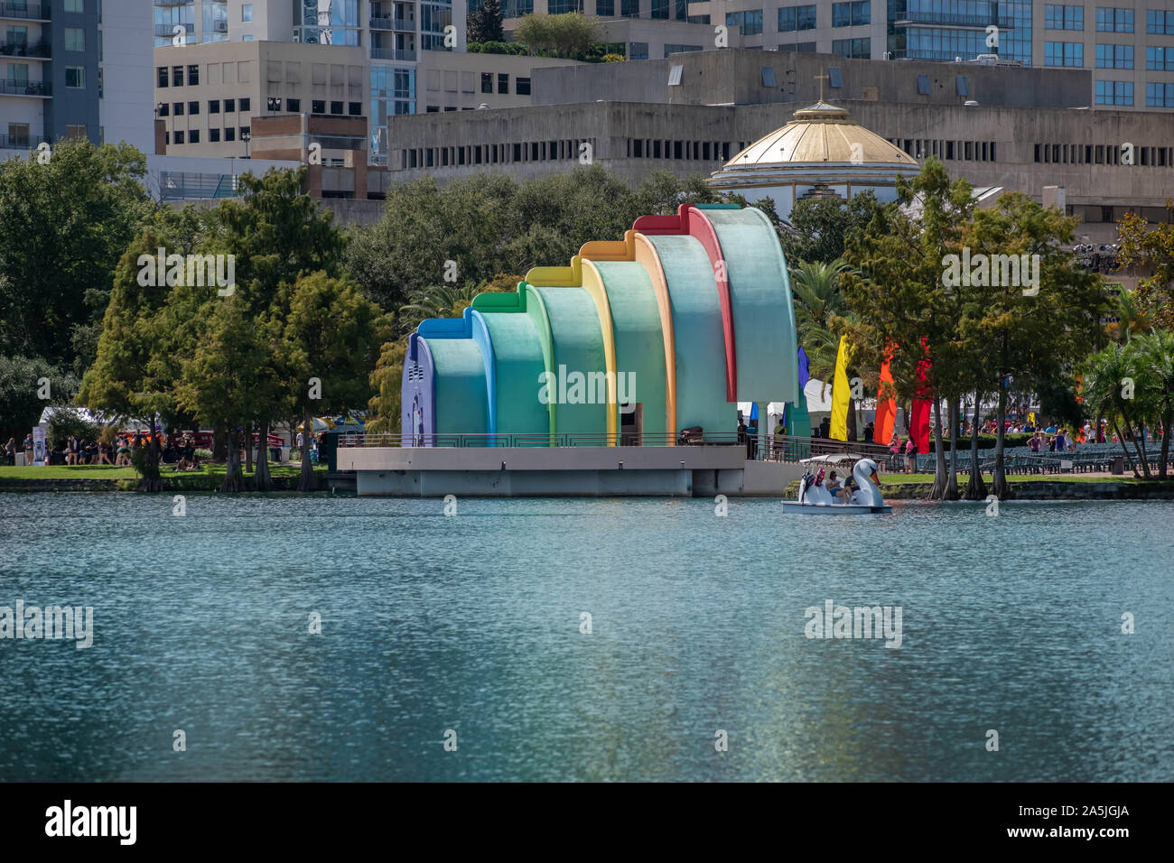 Orlando, Florida. October 12, 2019. Panoramic view of Walt Disney ...