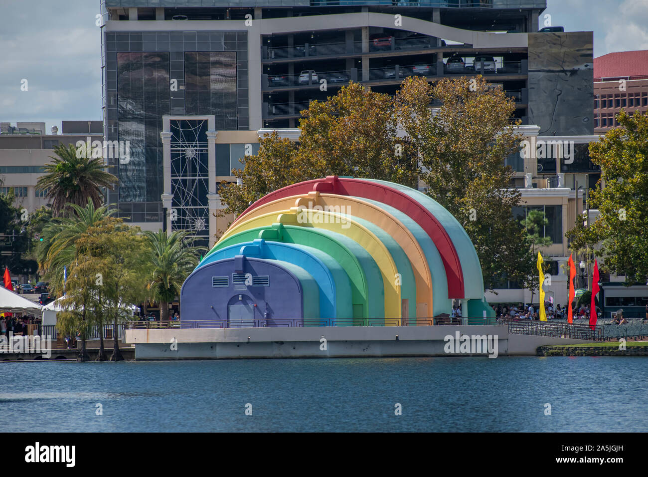 Orlando, Florida. October 12, 2019. Panoramic view of Walt Disney ...