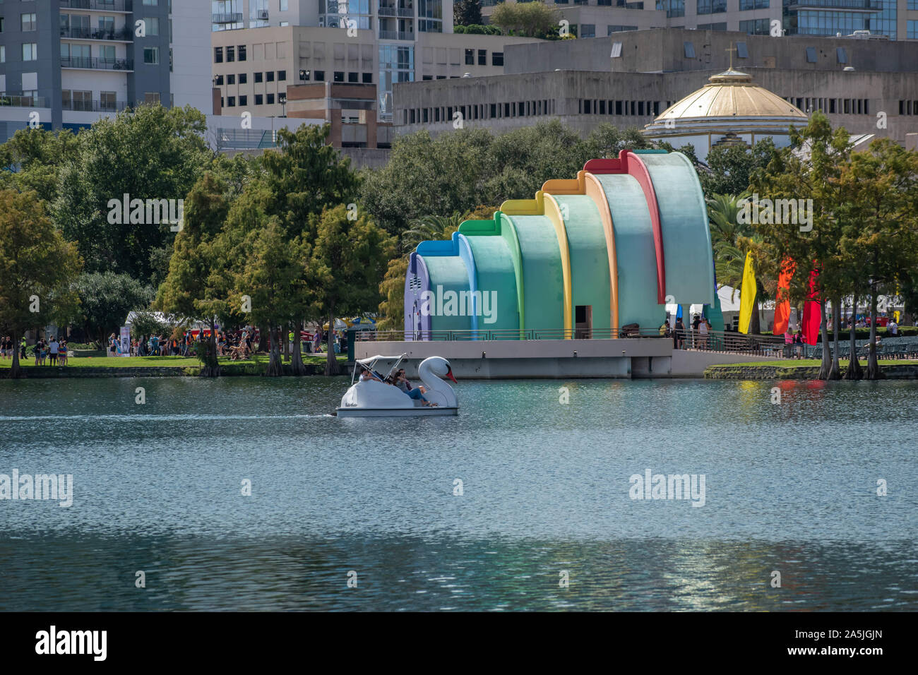 Orlando, Florida. October 12, 2019. Panoramic view of Walt Disney ...