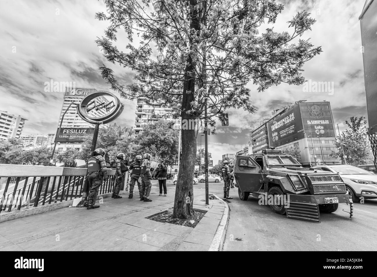 Police car on streets Black and White Stock Photos & Images - Alamy
