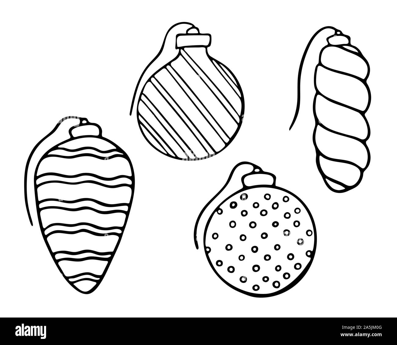 Ornament Outline Clipart Christmas Ornaments Outline Vector Images