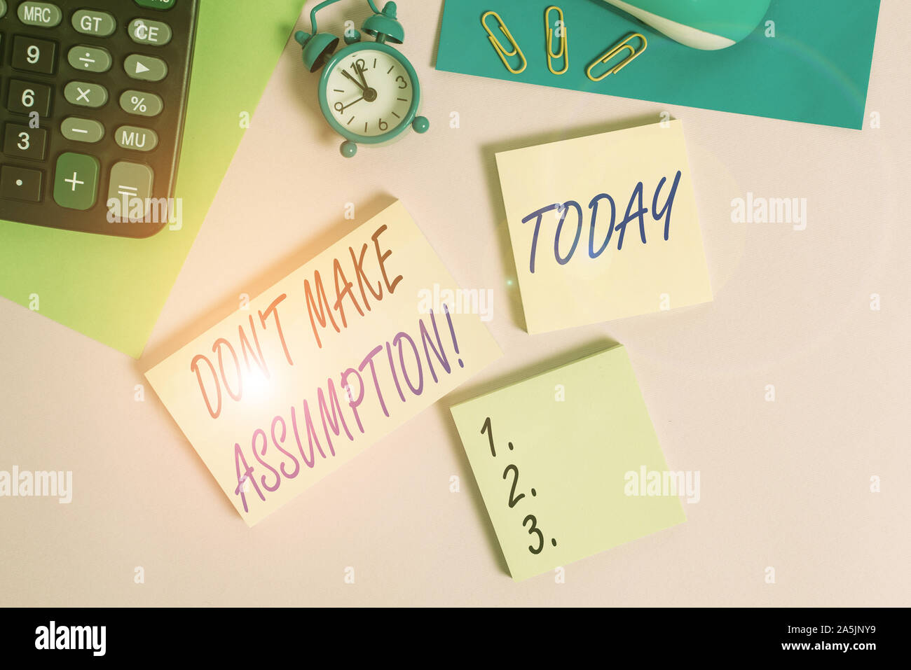 Text sign showing Don T Make Assumption. Business photo showcasing ...