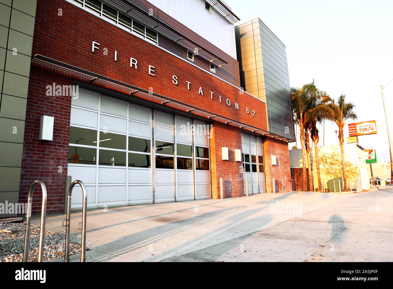 LAFD Los Angeles Fire Department Station No. 82 on Hollywood Boulevard ...