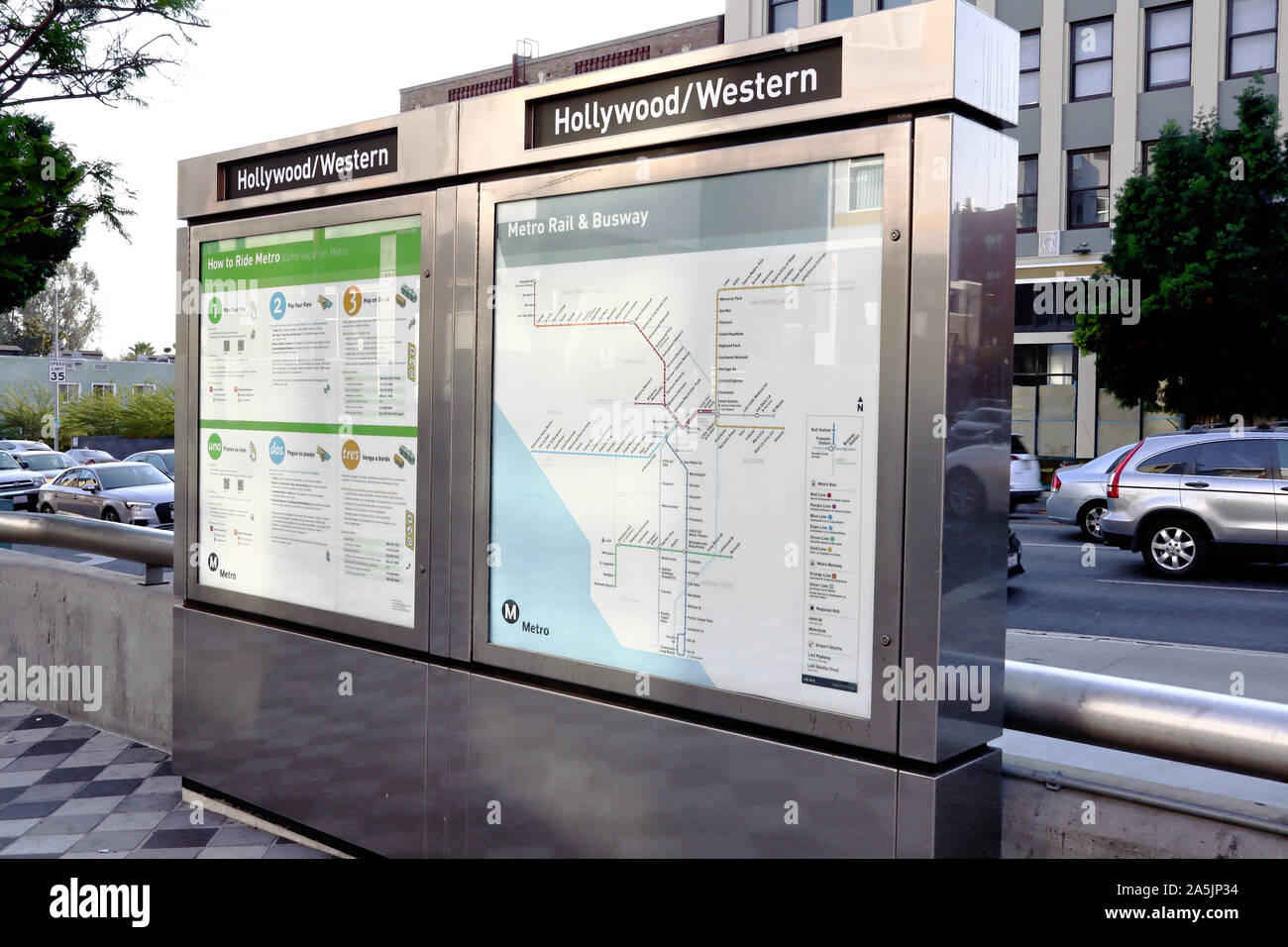 Los angeles metro rail map hi-res stock photography and images - Alamy