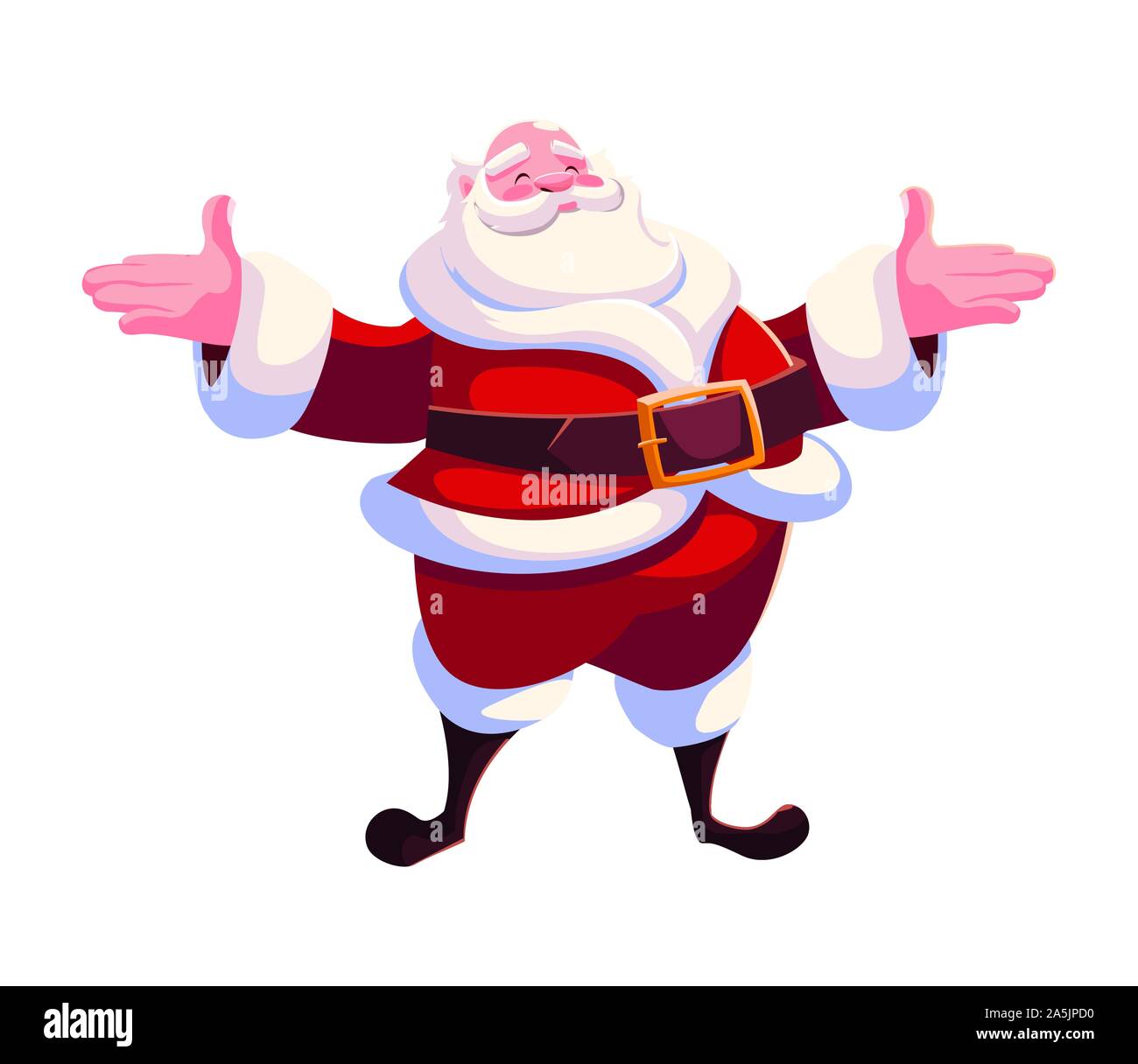 santa claus on white background vector illustration design Stock Vector ...