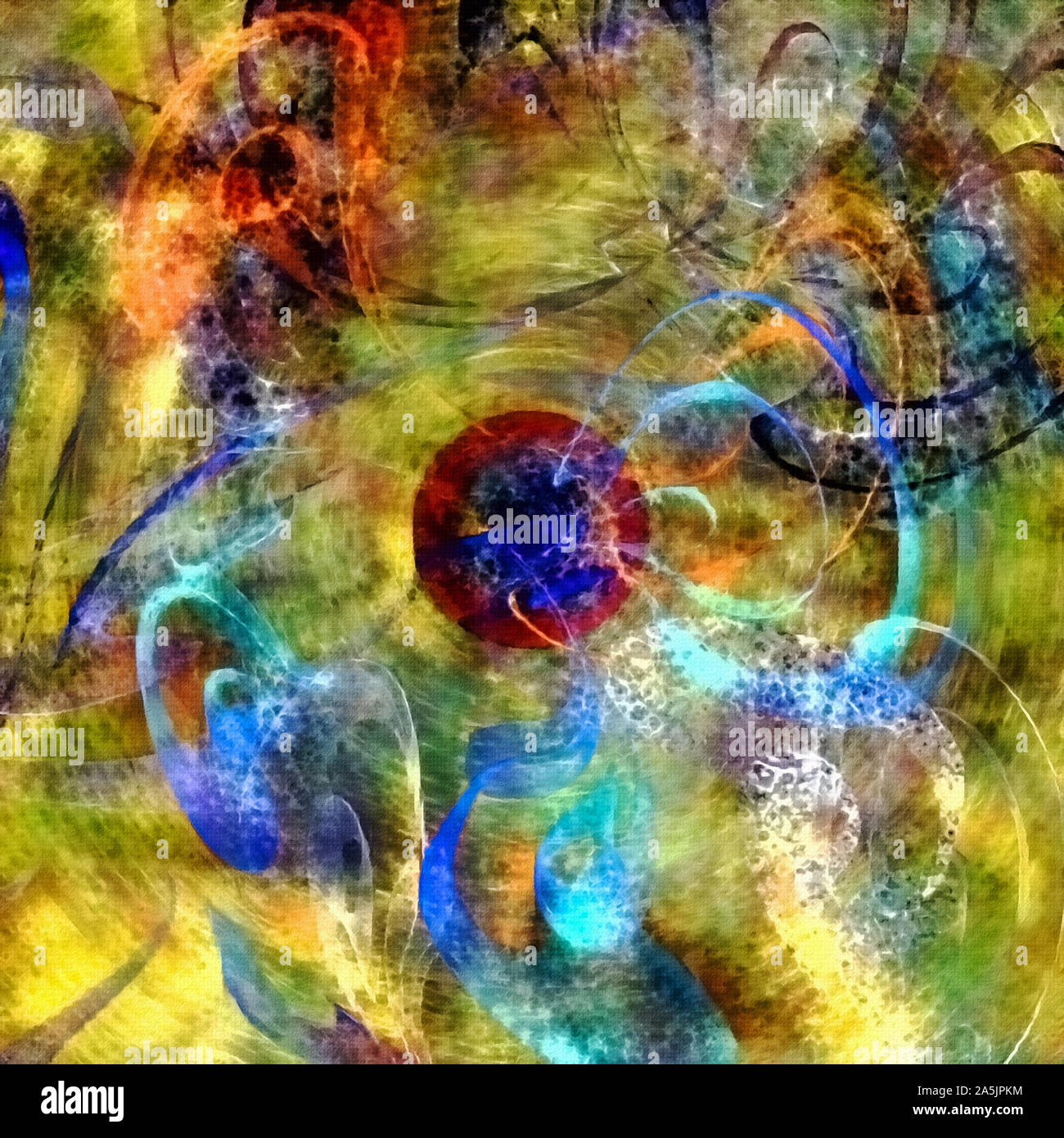 Modern abstract painting. 3D rendering Stock Photo - Alamy