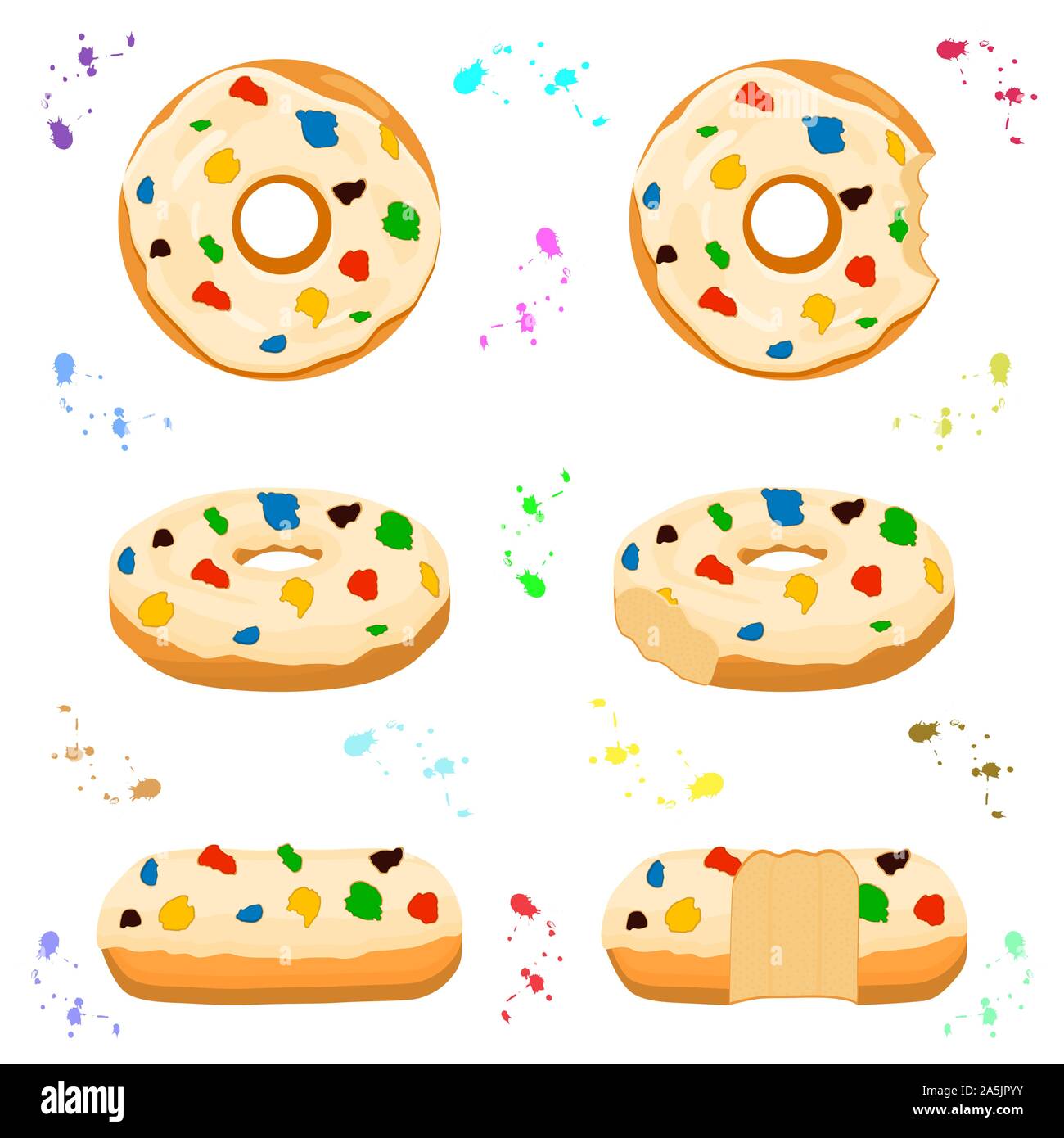 Different types of doughnuts hi-res stock photography and images - Alamy