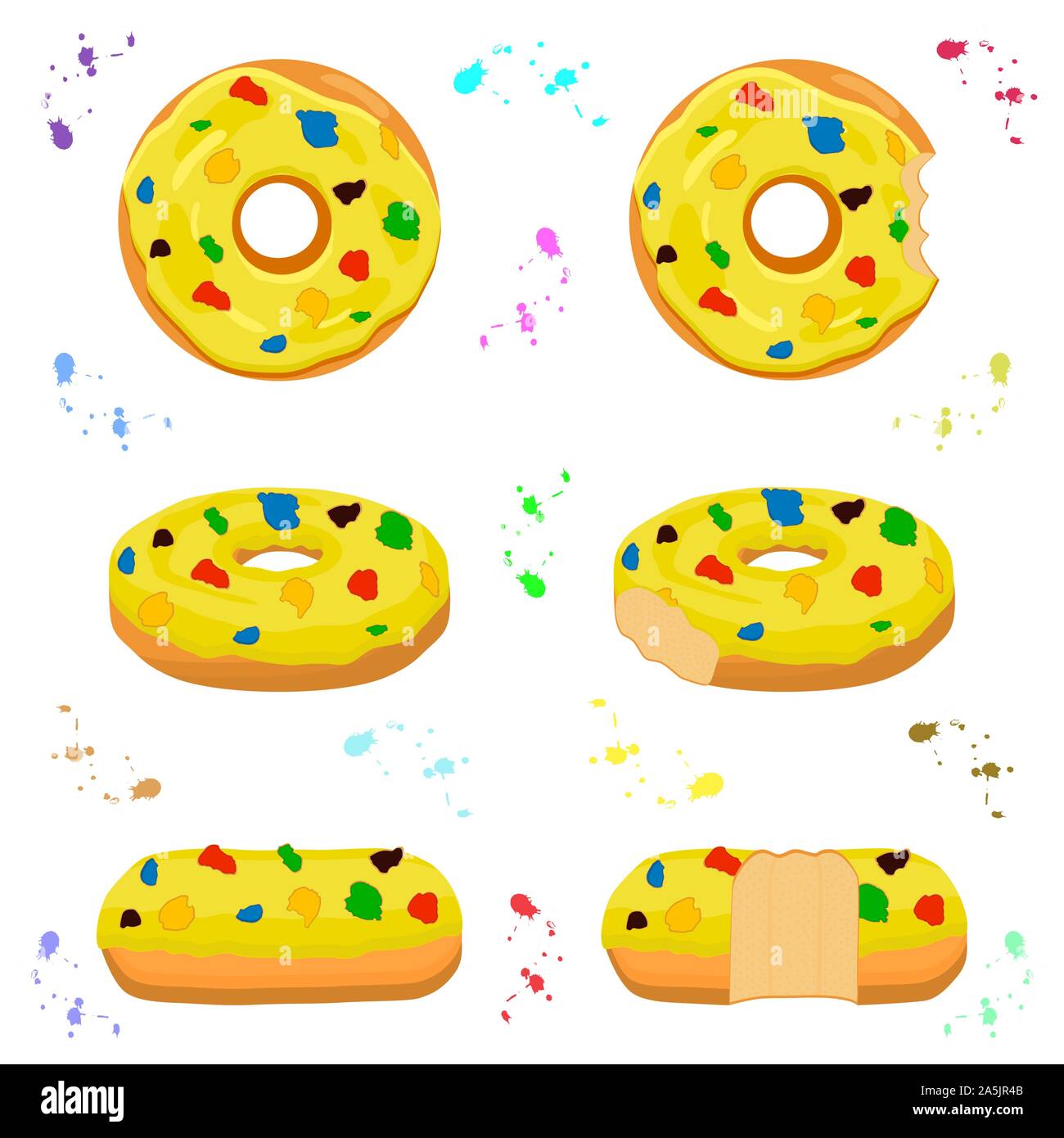 Different types of doughnuts hi-res stock photography and images - Alamy