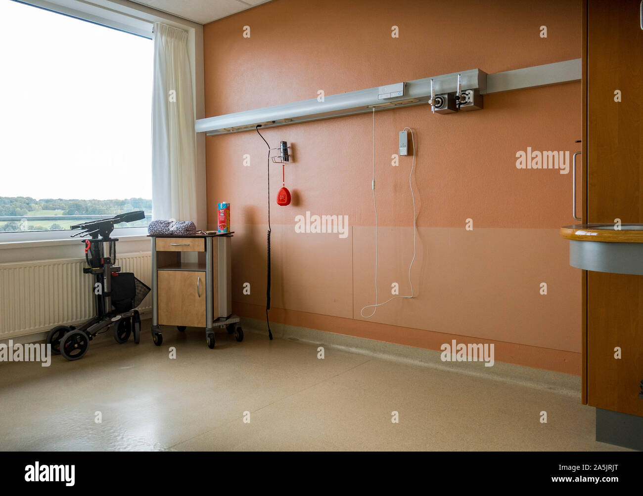 Empty hospital room, without bed, Netherlands Stock Photo - Alamy