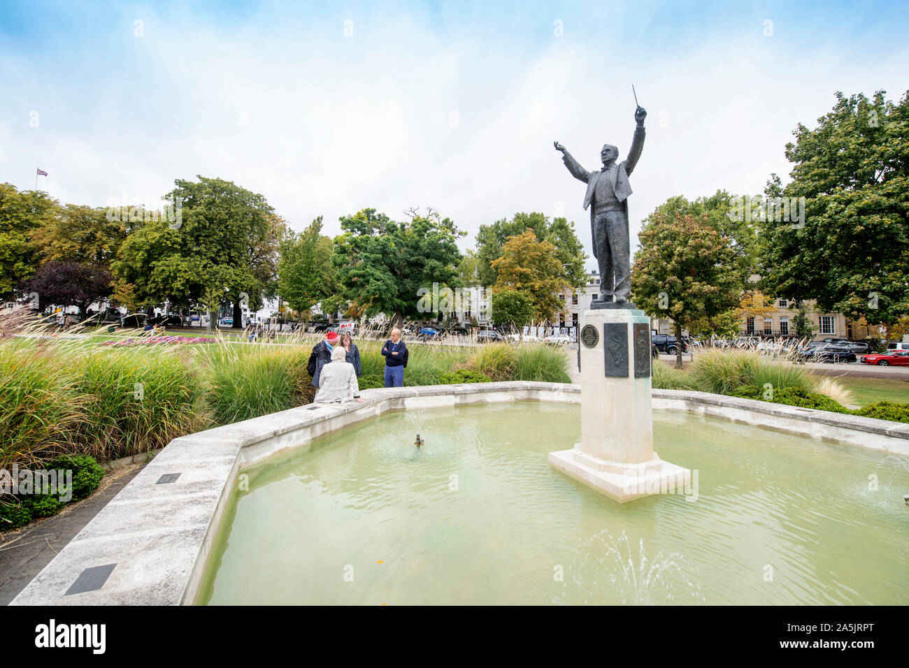 Statue of the composer Gustav Holst in Imperial Square and Gardens in ...