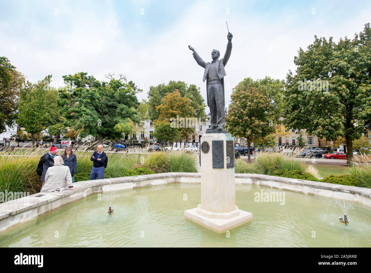 Statue of the composer Gustav Holst in Imperial Square and Gardens in ...