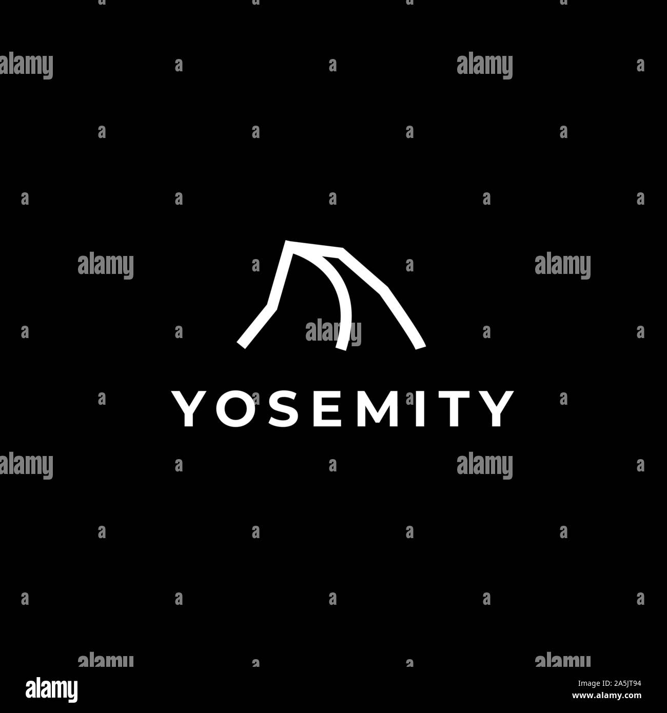 Yosemite vector logo Stock Vector Image & Art - Alamy