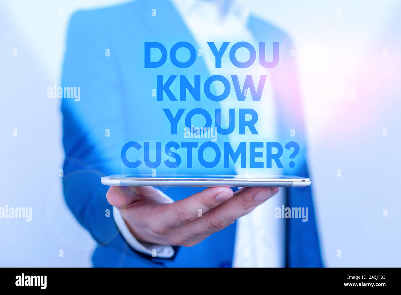 Writing note showing Do You Know Your Customer Question. Business ...