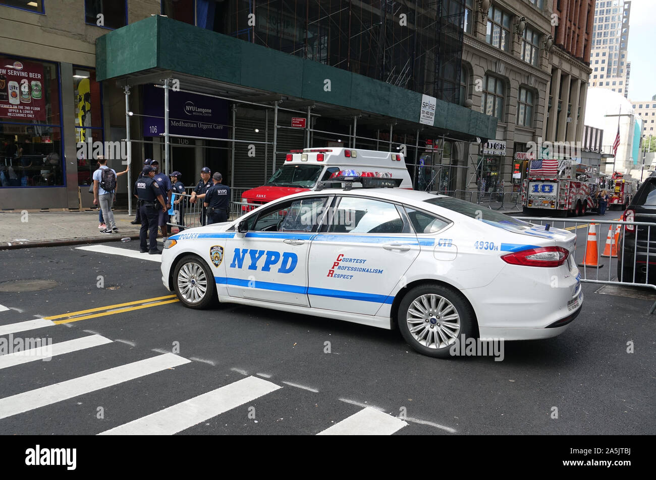 New York, USA. 11th Sep, 2019. A New York City Police Department (NYPD ...
