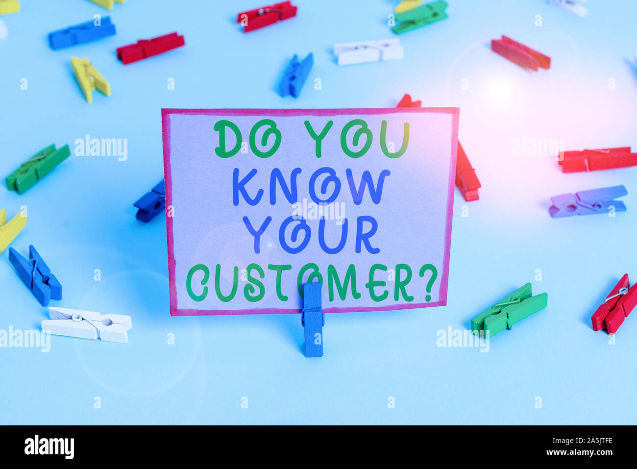 Writing note showing Do You Know Your Customer Question. Business ...