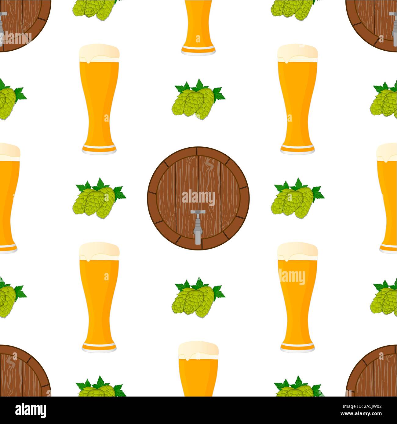 Illustration on theme big colored pattern oktoberfest, german holiday ...