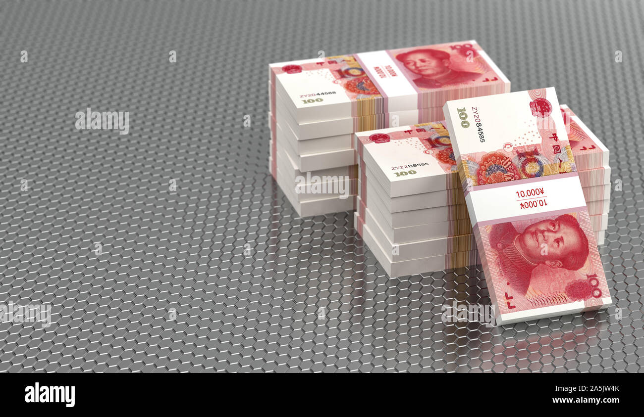 100 yuan bills hi-res stock photography and images - Alamy
