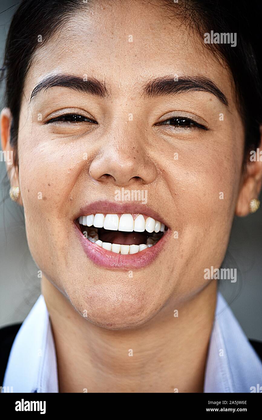 Happy Smart Person Stock Photo - Alamy