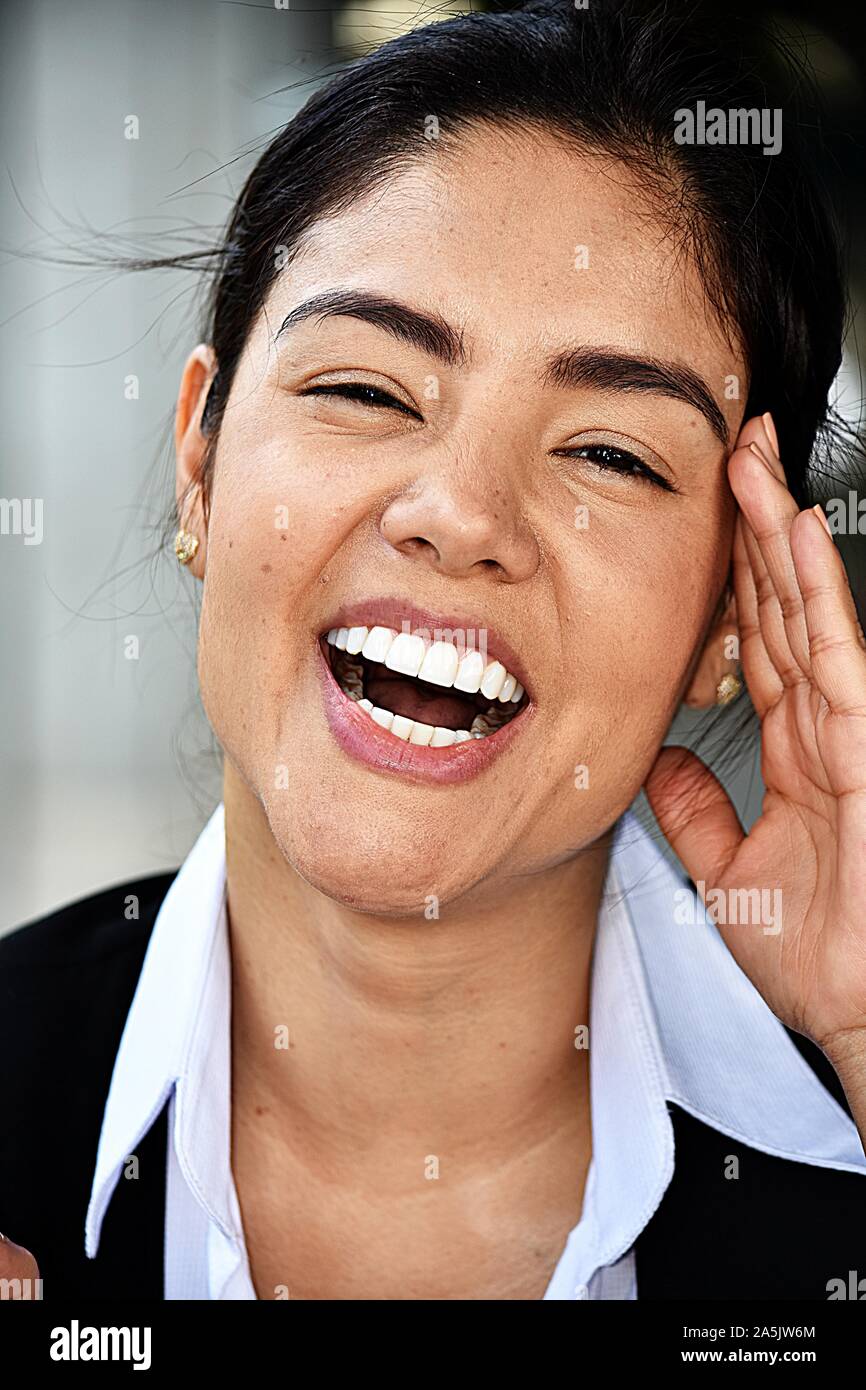 Happy Pretty Person Stock Photo - Alamy