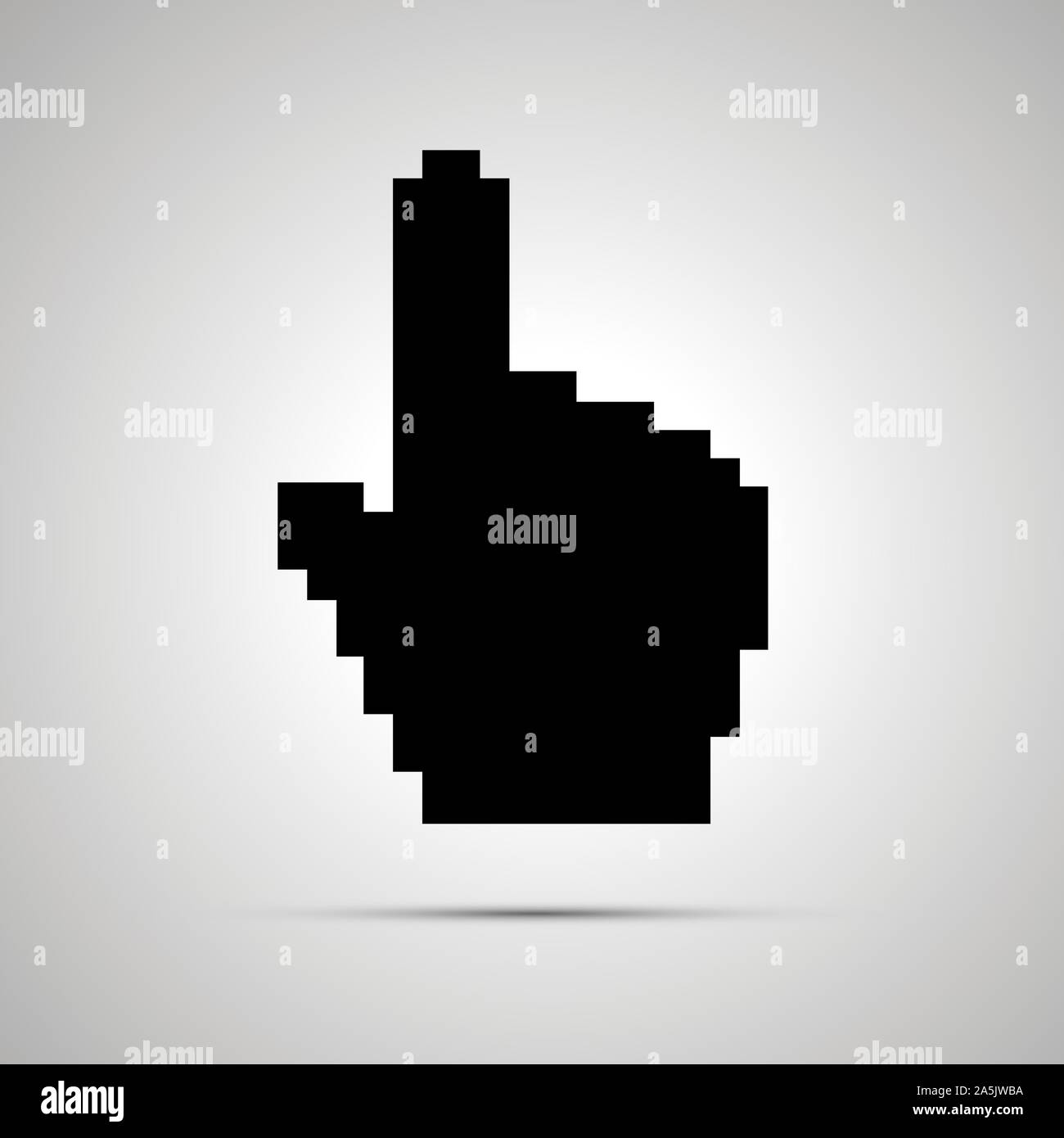 Pixelated hand cursor icon image hi-res stock photography and images ...