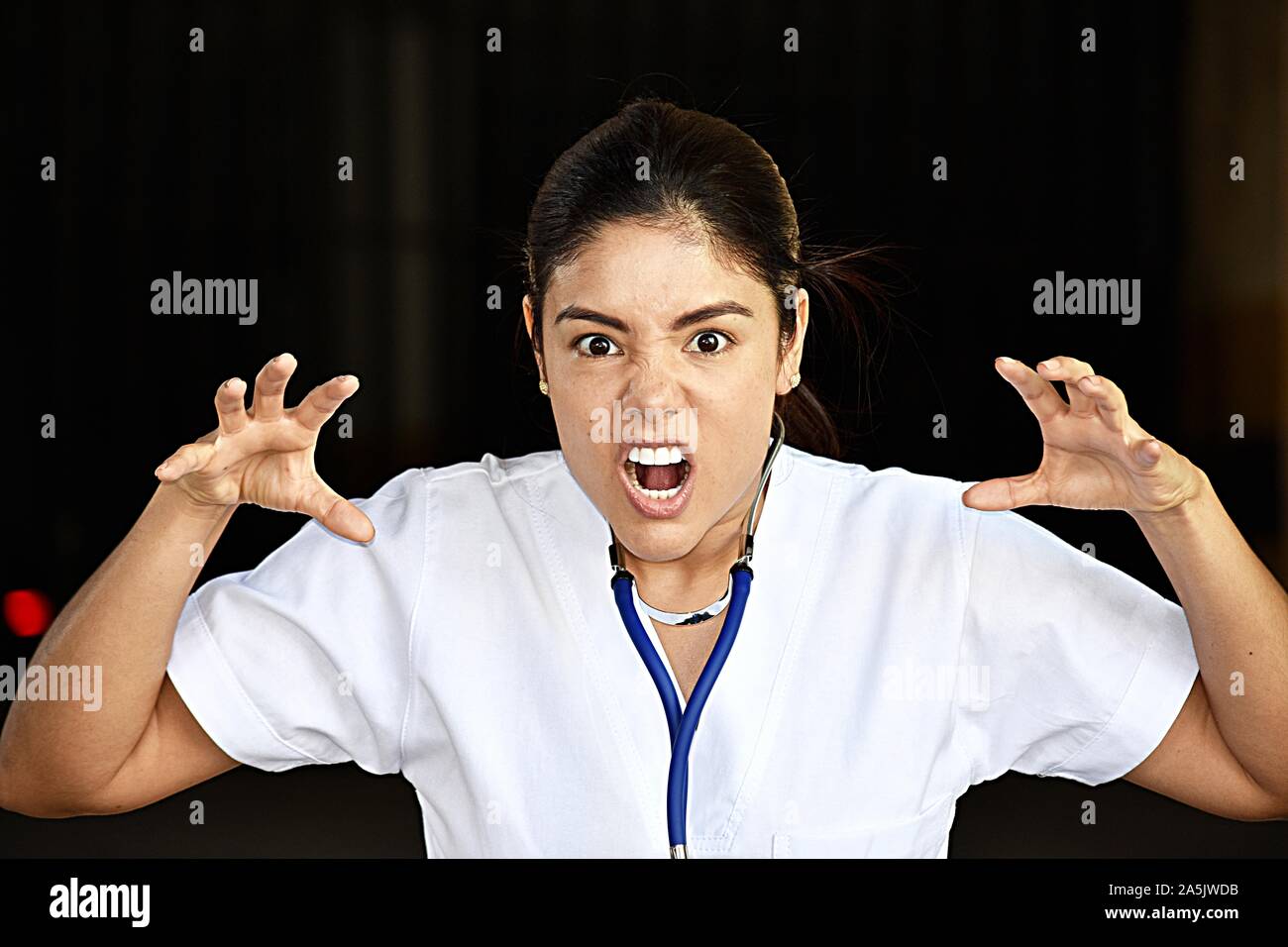 Angry nurse hi-res stock photography and images - Alamy