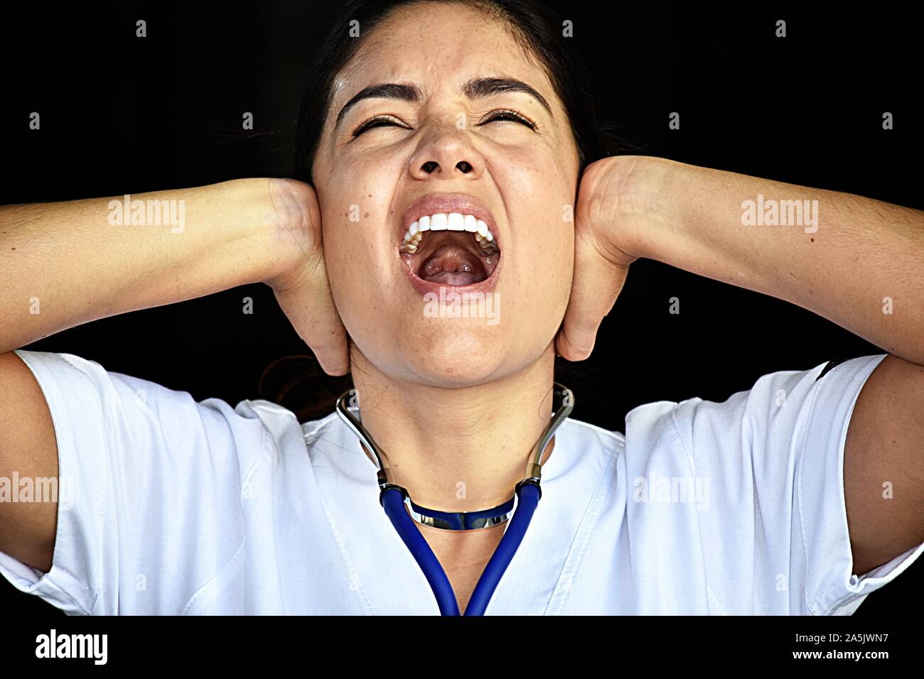 Angry female nurse hi-res stock photography and images - Alamy