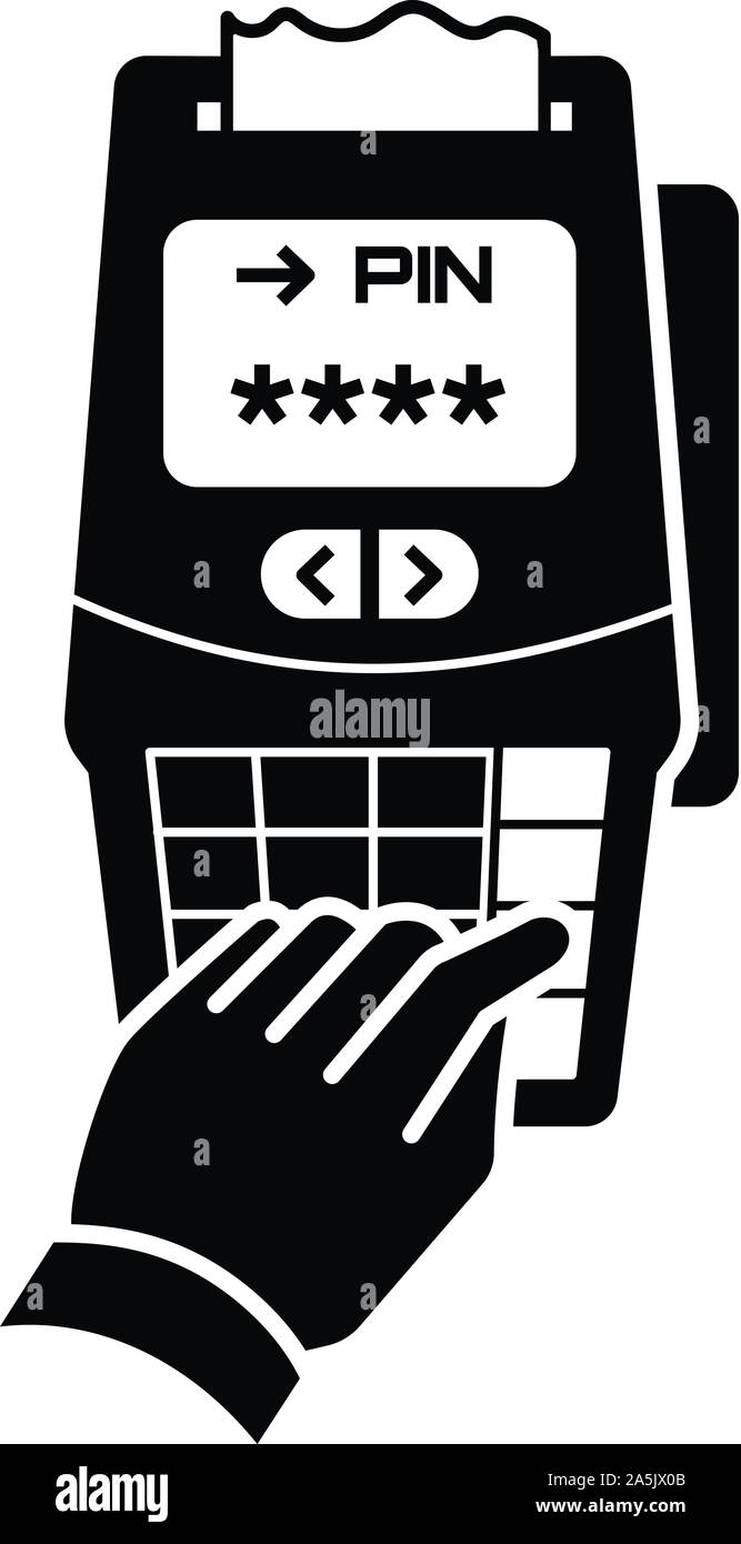 Bank terminal icon, simple style Stock Vector Image & Art - Alamy