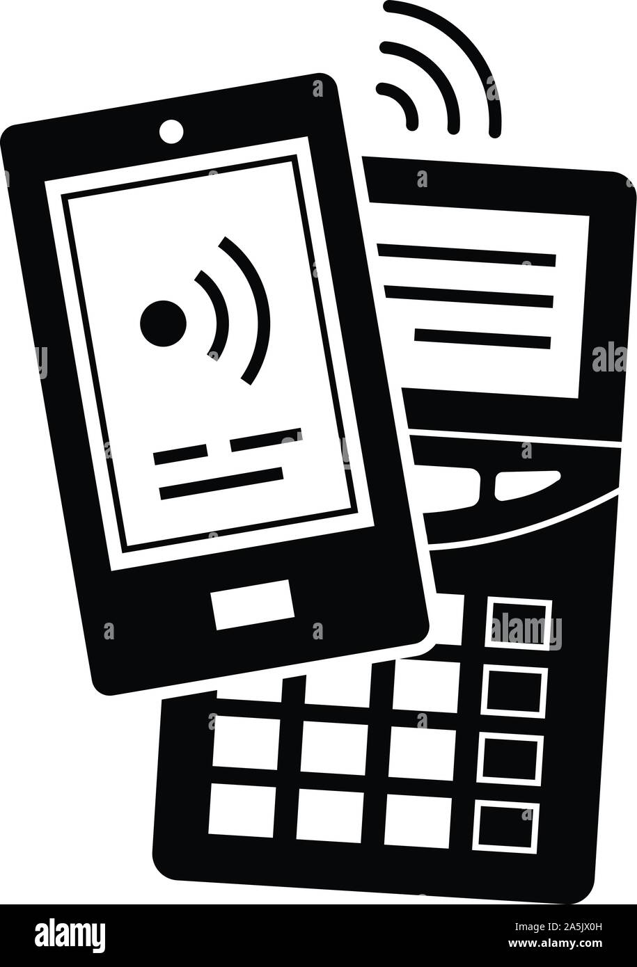 Smartphone terminal payment icon, simple style Stock Vector Image & Art ...