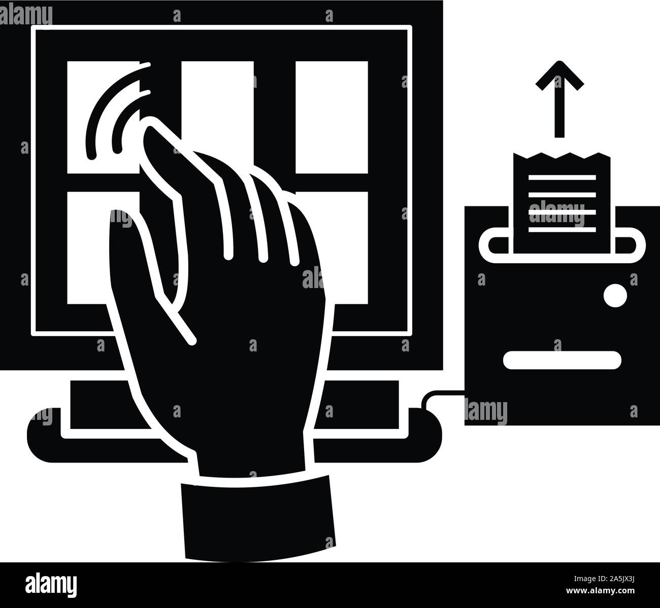 Monitor payment cashier icon, simple style Stock Vector Image & Art - Alamy