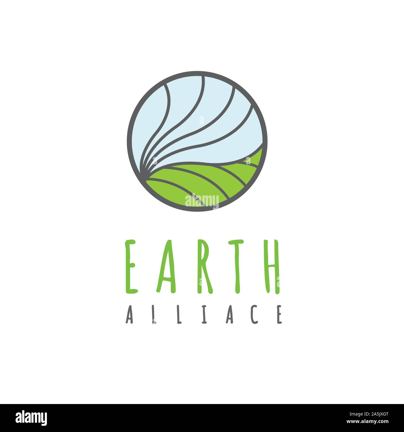 Earth vector illustration. Nature emblem Stock Vector Image & Art - Alamy