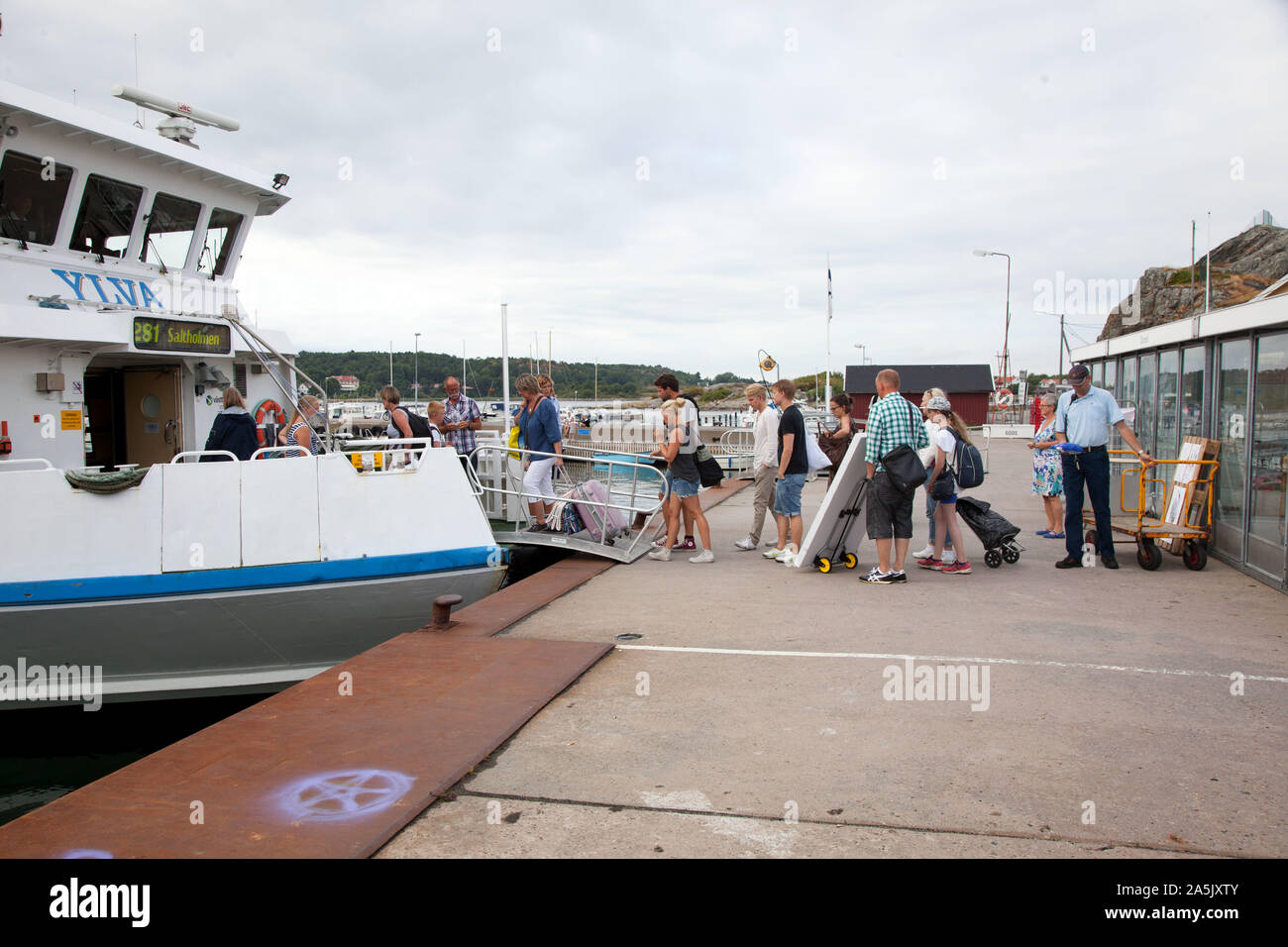 The island of Donsö in Gothenburg's southern archipelago. People ...