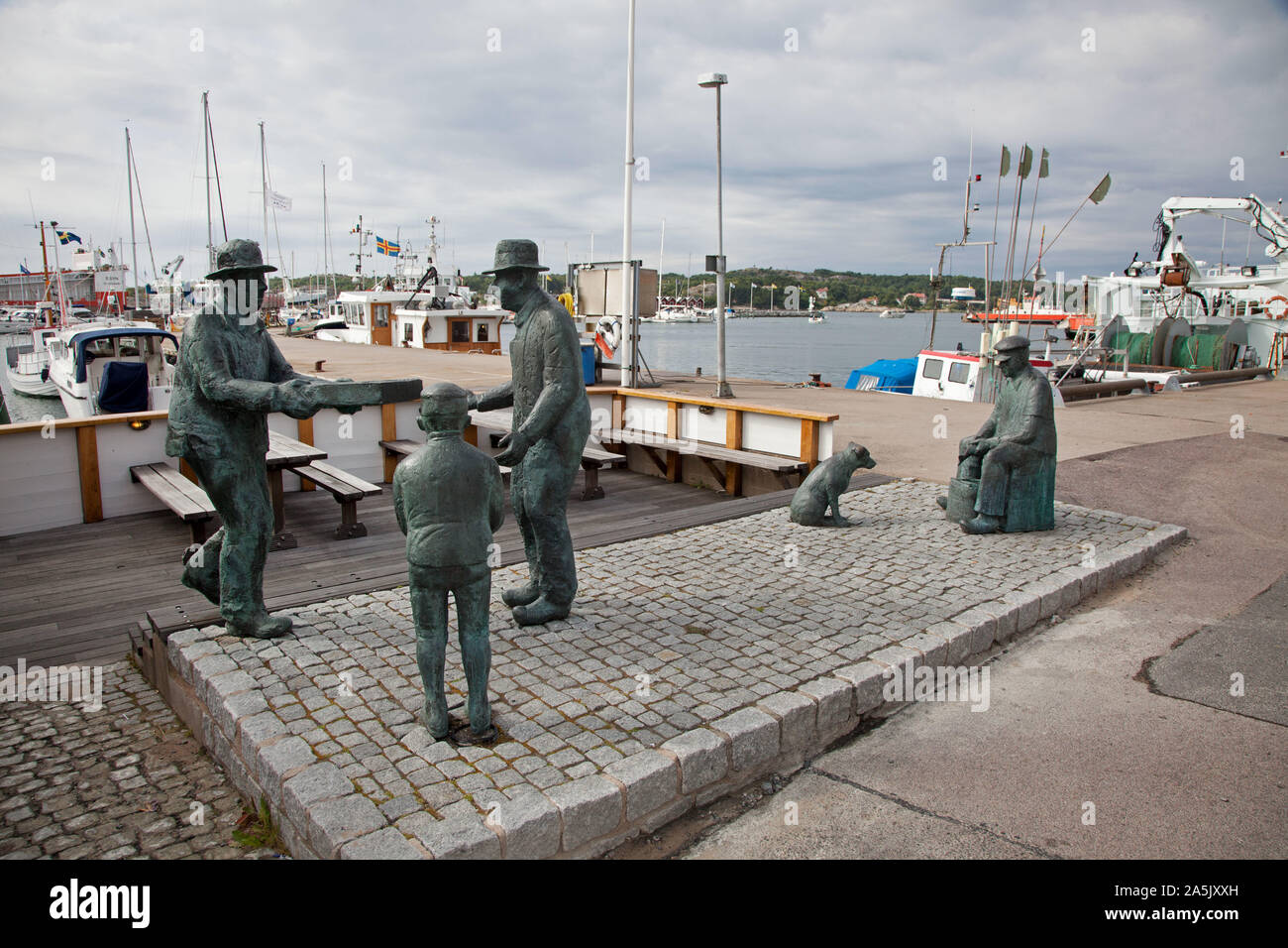 The island of Donsö in Gothenburg's southern archipelago. Sculptures in ...